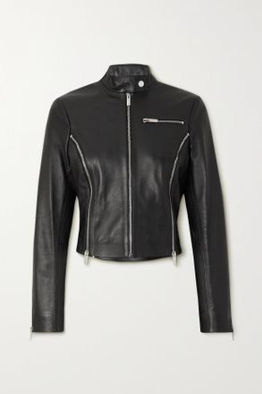 Christopher Kane Bikerjacke Aus Leder - Schwarz