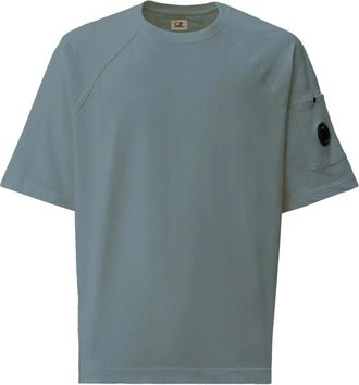 C.P. Company C.p. Company, Homme, Tops, Bleu, Taille: XS Tee-Shirt Goggle