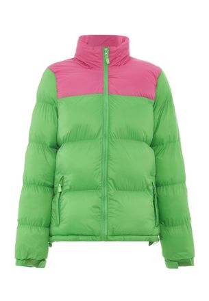 Mymo Wattierte Steppjacke Damen Saftiges Gr&uuml;n Rosa
