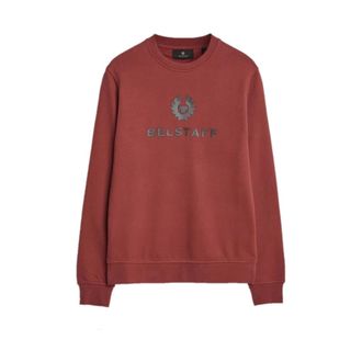 Belstaff Homme, Sweatshirts et sweats à capuche, Rouge, Taille: 2XL Signature Crewneck SweaT-shirt en Lava Red