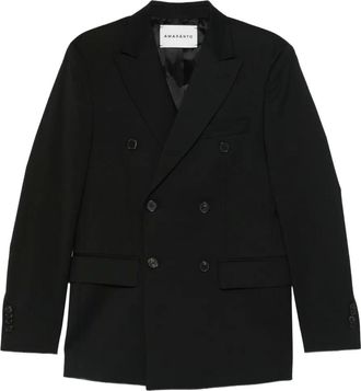 Amaranto Doppelreihiges Sakko - Schwarz
