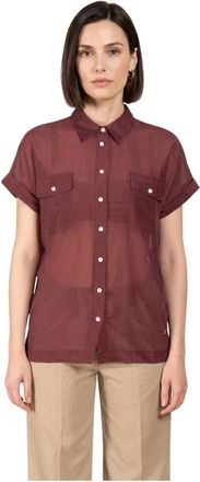Mason's Femme, Blouses et Chemises, Rouge, Taille: 38 FR Natalie Shirt