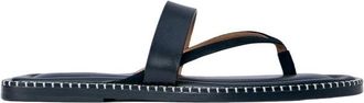 Dries Van Noten Leder Zehentrenner Sandalen - - Shoes - Herren - Schwarzk - 44 EU