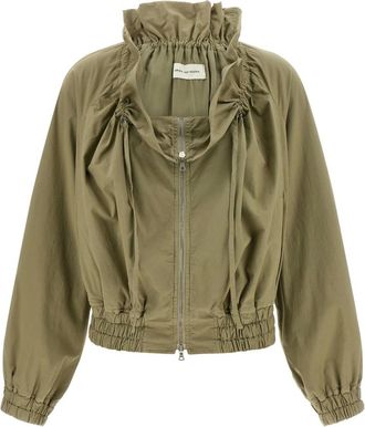 Dries Van Noten Femme, Vestes, Vert, Taille: 34 FR Voly Jacket