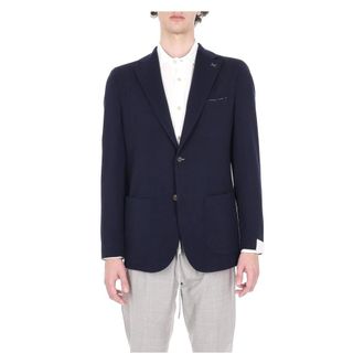 Eleventy Jersey Jacke Super 150s - - Jackets - Herren - Blau - S
