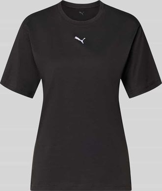 Puma T-Shirt mit Label-Stitching und Rundhalsausschnitt