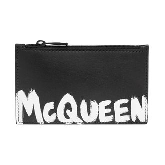 Alexander McQueen Kartenhalter mit Logo - - Accessories - Herren - Schwarzk - ONE SIZE