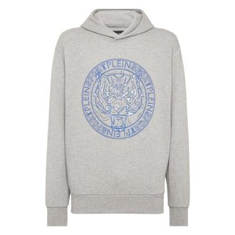 Plein Sport Homme, Sweatshirts et sweats &agrave; capuche, Gris, Taille: 3XL Sweat &agrave; capuche SweaT-shirt Tiger