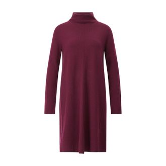 Allude Midikleid mit Stehkragen