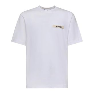 Jacquemus Das Gros Grain T-Shirt - - Tops - Herren - Wei&szlig; - XL