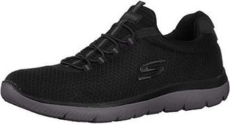 Skechers Homme Summits Sneakers Basses, Black Charcoal, 47.5 EU