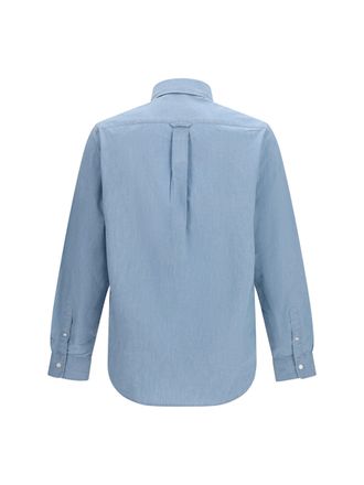 Maison Kitsun&eacute; Profile Fox Shirt - Blue