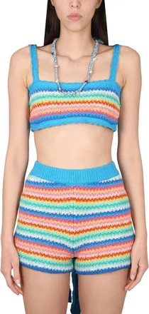 Alanui Rainbow Cotton Tank Top - Multicolor