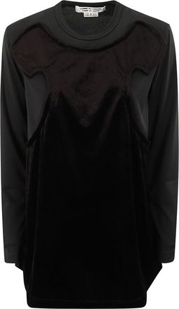 Comme Des Garçons x Poly Oberteil aus Samt - Schwarz