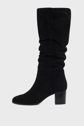 Gerard Darel Bottes en cuir velours - TINA - Noir