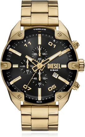 Diesel Homme, Accessoires, Jaune, Taille: ONE Size Spiked Chronograph Watch