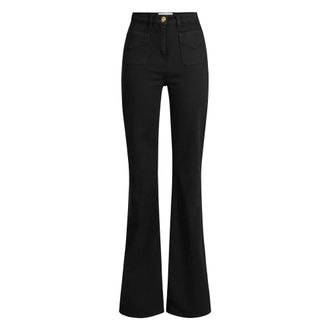 Elisabetta Franchi Femme, Jeans, Noir, Taille: W30 Flared Jeans