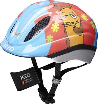 KED Cycling Meggy II Originals Kinder Fahrradhelm, Made in Germany, mit LED-R&uuml;cklicht, nur 220g, QUICKSAFE Verstellsystem und Insektenschutz