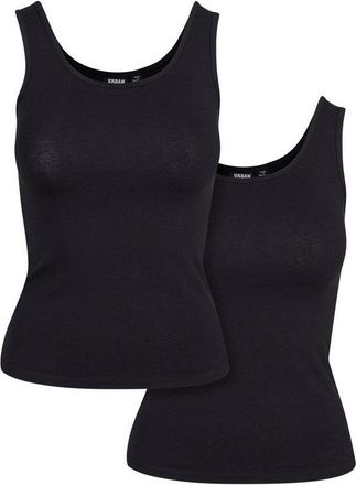 Urban Classics Muskelshirt Urban Classics Damen Ladies 2-Pack Basic Stretch Top (1-tlg)
