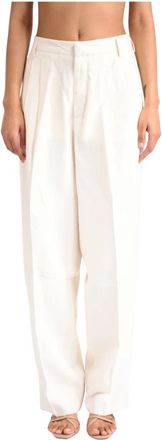 Laneus Femme, Pantalons, Beige, Taille: 40 FR Pleated Pantalons
