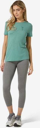 super.natural Print-Shirt Merino T-Shirt W GIPFELGL&Uuml;CK TEE w&auml;rmender Merino-Materialmix