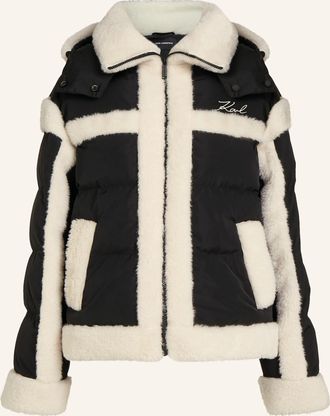 Karl Lagerfeld Mantel schwarz