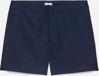 Arket Seersucker-Badeshorts -Blau