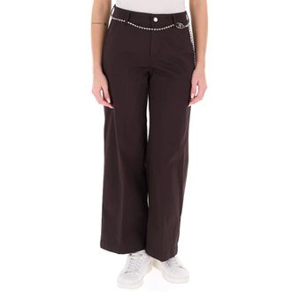 Liu Jo Femme, Pantalons, Violet, Taille: W24 Cropped Palazzo Pant