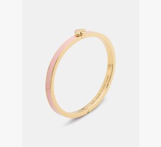 Kate Spade New York Kate Spade Everyday Spade Schmaler Armreif Aus Emaille f&uuml;r Frauen in Rosa | Metall