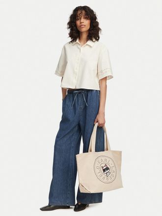 Karl Lagerfeld Handtasche KARL LAGERFELD B2W50075 Creme