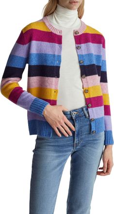 Benetton Damen Maglia Coreana M/L 103me5014 Strickjacke, blau, XXS