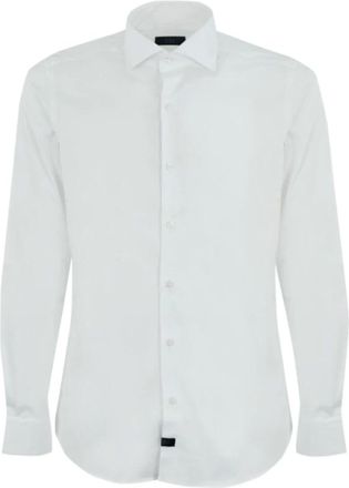 Fay Homme, Chemises, Blanc, Taille: 2XL Chemise &agrave; col fran&ccedil;ais