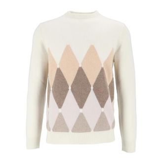 Ballantyne Girocollo - - Knitwear - Herren - Wei&szlig; - M