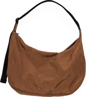 Baggu Gro&szlig;e Nylon-Halbmond-Tasche, Braun