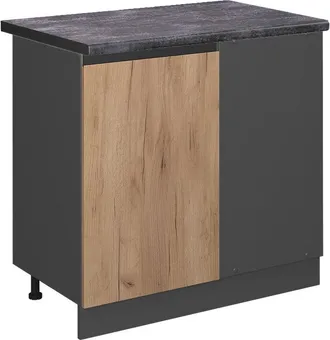 Vicco Meuble dangle R-Line, Ch&ecirc;ne de force dor&eacute;, 86 cm, pt Anthracite