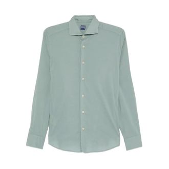 Fedeli Homme, Chemises, Vert, Taille: 3XL Sean Cotton Shirt