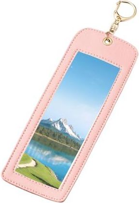 Generico Porte-cl&eacute;s avec cadre photo - Breloque rectangulaire portable en cuir synth&eacute;tique transparent | Pour famille, Nouvel An, grossesse, naissance, voiture