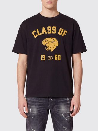 Valentino Garavani T-shirt &agrave; col rond en coton avec imprim&eacute; VLogo Signature