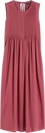 Max Mara Femme, Robes, Rouge, Taille: 42 FR Cotton Jersey Fluid Dress