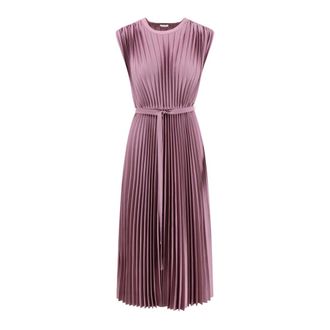 Joseph Robe Volta en maille pliss&eacute;e - Femme - Robes - Violet - Taille: 34 FR