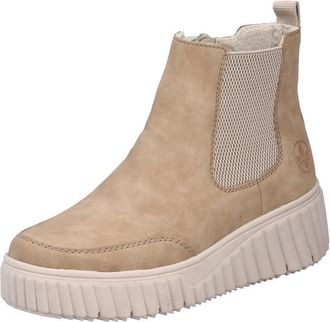 Rieker Damen N2558 Chelsea Stiefel, beige 60, 41 EU