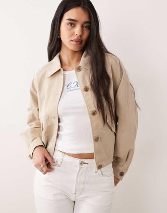 Calvin Klein Jeans Veste tiss&eacute;e - Beige-Neutre