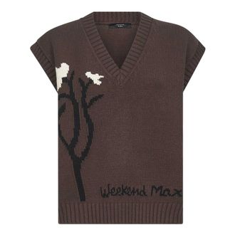 Max Mara Damen, Strickwaren, Braun, SGr&ouml;&szlig;e