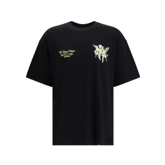 Represent Represent, Homme, Tops, Noir, Taille: M T-shirt Oversize Cherubs Blanc
