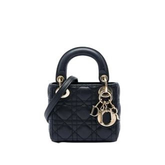 Dior Pre-owned Cuir sacs-dior - Femme - Pre-owned - Noir - Taille: ONE Size