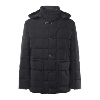 Fay Canvas Kapuzenjacke - - Jackets - Herren - Blau - 2XL