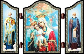 NKlaus 1408 Gottesmutter Würdig ist christliche Ikone Dostojno Est Bogorodicy