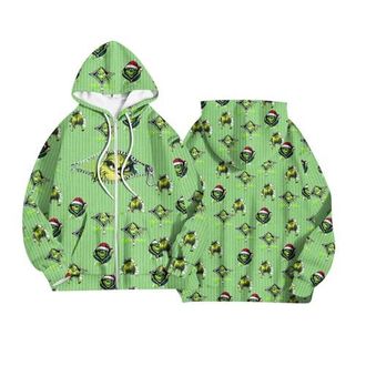 Generic Le Grinch Sweat A Capuche Femme Costume Pull Noel Deguisement Christmas The Vêtements Chaud Hiver Femmes Pyjama Sweet De 2025 Pulls Sweatshirts Pilou 