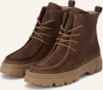 Paul Green Schn&uuml;rboots braun