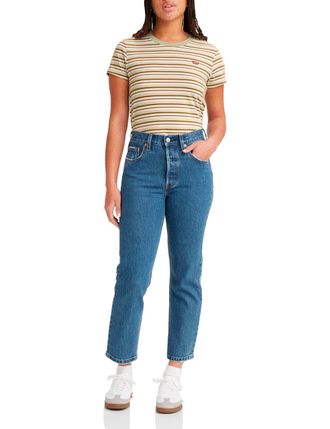 Levi's Damen 501 Crop Jeans,Jazz Pop,29W / 28L